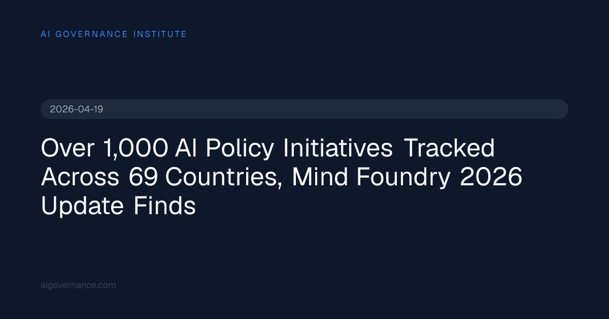Over 1,000 AI Policy Initiatives Tracked Across 69 Countries, Mind ...