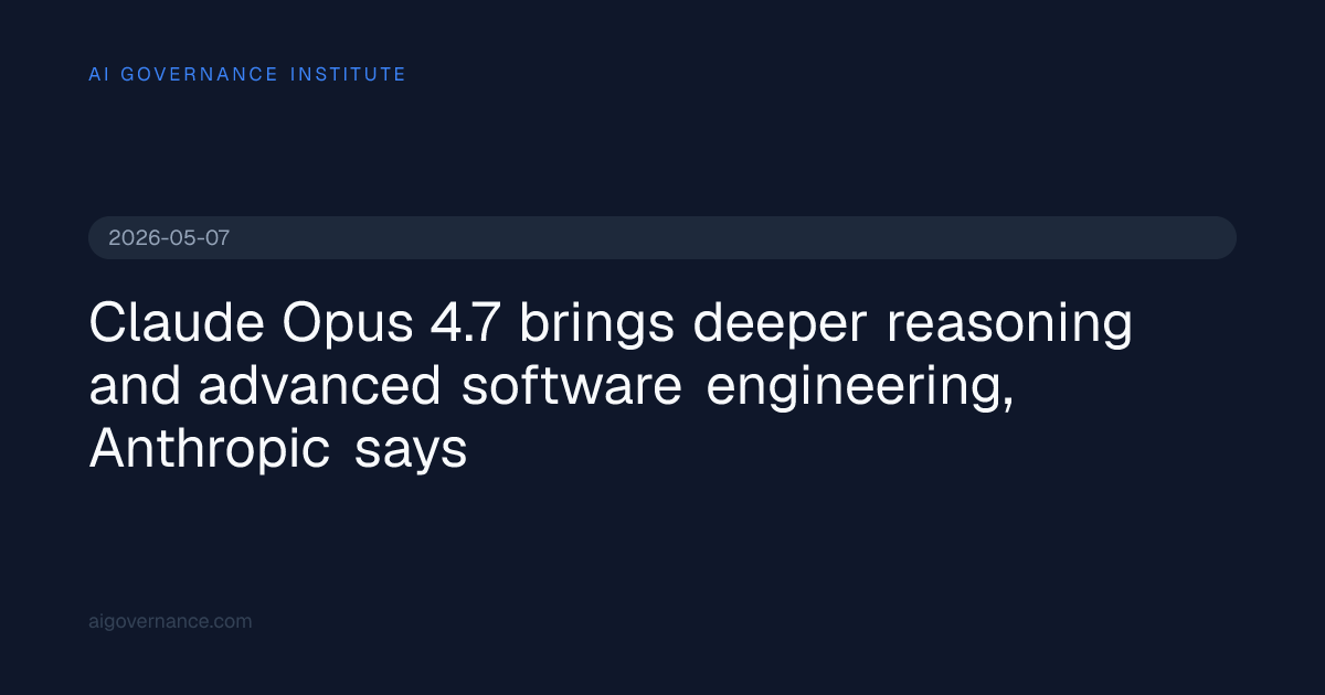 Claude Opus 4.7 brings deeper reasoning and advanced software ...