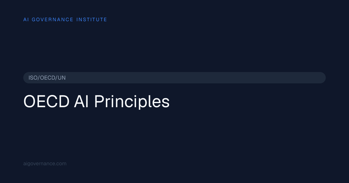 OECD AI Principles — Framework Overview & Compliance Guide | AI ...